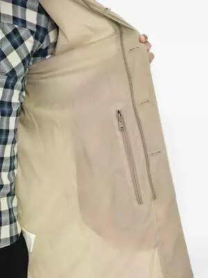 Woolrich Concealed-closure Single-breasted Rain Coat