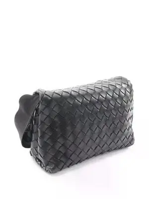 Bottega Veneta Intrecciato Shoulder Bag - Black