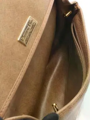 Dior 2000s Cd Plaque Shoulder Bag - Brown