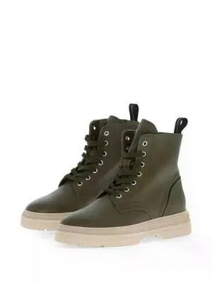Woolrich Hammered Leather Ankle Boots