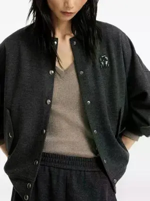 Brunello Cucinelli Logo-patch Bomber Jacket