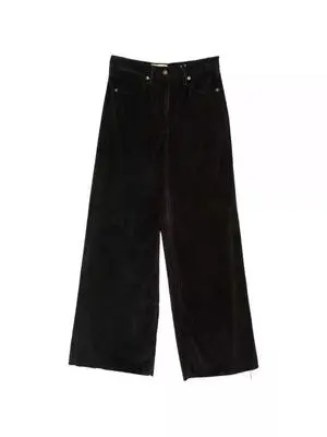 Momoni Corduroy Wide-leg Trousers - Brown