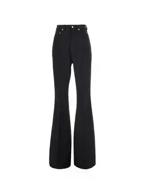 Rick Owens Flared-leg Trousers - Black