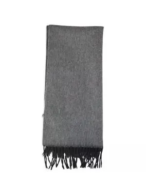 Pal Zileri Fringed Cashmere Scarf - Grey