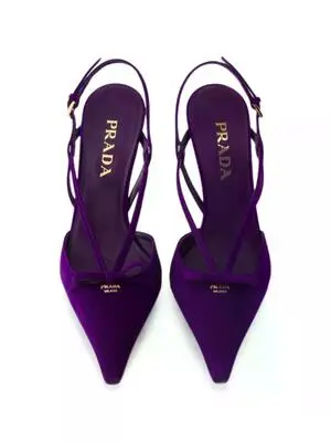 Prada Suede Slingback Pumps