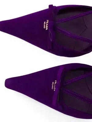 Prada Suede Slingback Pumps