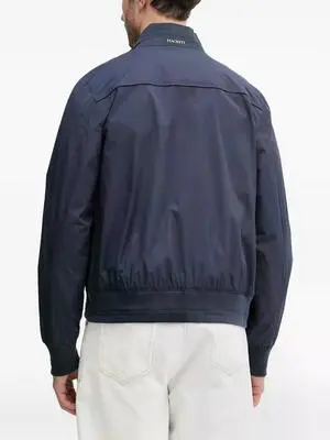 HACKETT LONDON Logo-embroidered Zip-up Jacket