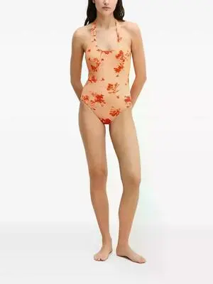 Marc O'polo Floral Print Halterneck Swimsuit