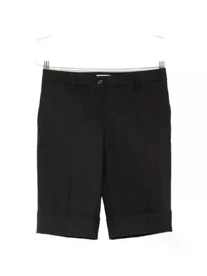 Moschino Buttoned Turn-up Shorts - Black