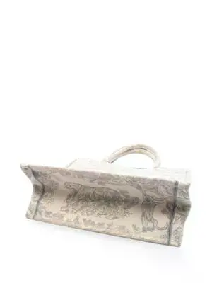 Dior 2000s Medium Book Tote Toile De Jouy Tote Bag - Neutrals