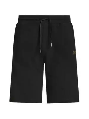 Karl Lagerfeld Drawstring Logo-patch Shorts - Black