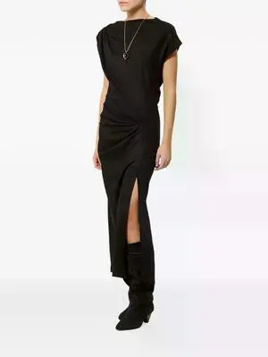 MARANT ETOILE Naerys" Draped Maxi Dress - Black
