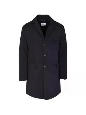 Pal Zileri Single-breasted Notched-lapel Coat - Black