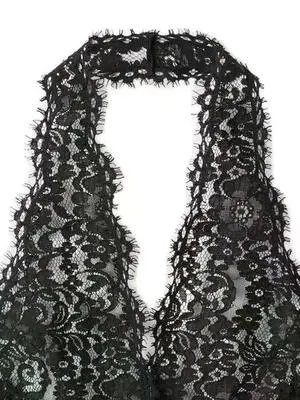 Stella McCartney Halterneck Lace Top - Black
