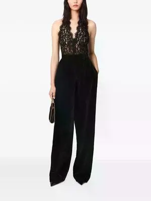 Stella McCartney Lace Halterneck Top - Black