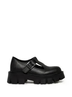 ALTERCORE Buckle-fastening Chunky-sole Shoes - Black