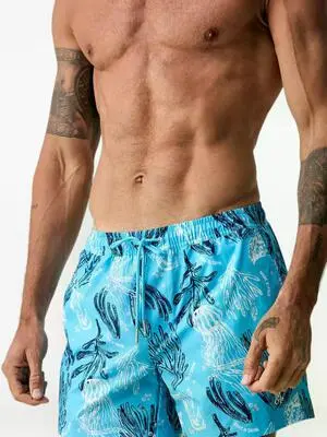 Marc O'polo Graphic-print Drawstring Swim Shorts - Blue