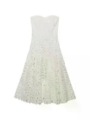 Simkhai Florence Embroidered Lace Midi Dress