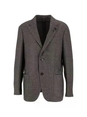 LARDINI Roma Prince Of Wales Check-pattern Blazer