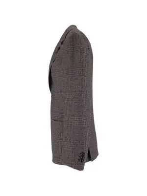 LARDINI Roma Prince Of Wales Check-pattern Blazer