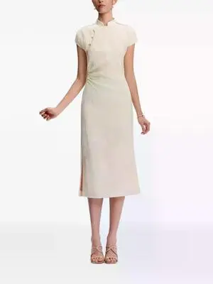 Shanghai Tang Patterned-jacquard Qipao Dress
