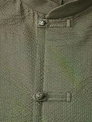 Shanghai Tang Short-sleeve Seersucker Shirt