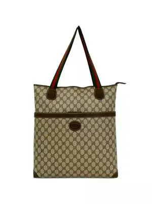 Gucci Gg Supreme Web Tote Bag
