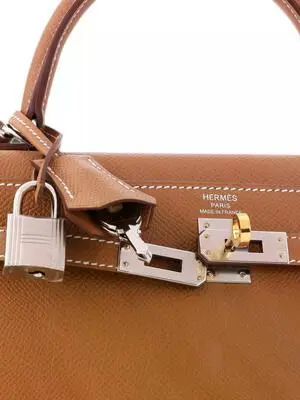 Hermès Kelly Handbag Epsom With Electrum Hardware 25 Satchel