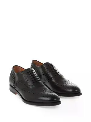 Santoni Brogue-leather Oxford Shoes