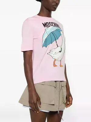 Moschino Short-sleeve Goose Motif Top