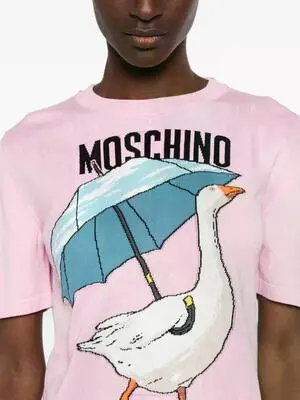 Moschino Short-sleeve Goose Motif Top