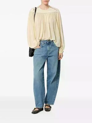 Isabel Marant Étoile Nuna Silk Fluid-fit Blouse - Neutrals
