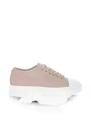 Woolrich Hammered Leather Chunky Sneakers - Pink