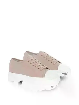 Woolrich Hammered Leather Chunky Sneakers