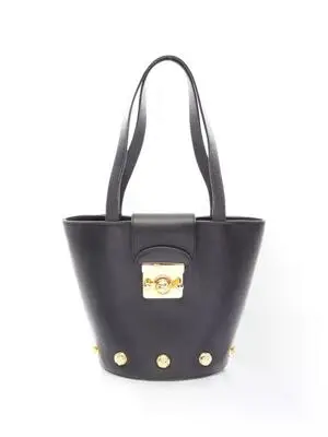 FERRAGAMO Leather Handbag - Black