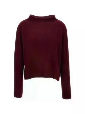 LISA YANG Heavy-knit Mock-neck Sweater - Red