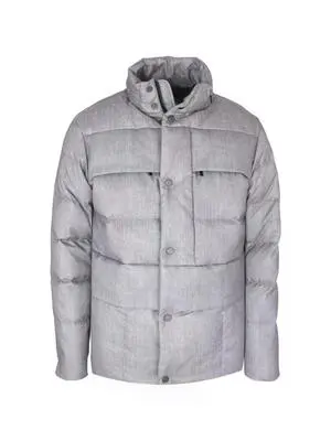 Pal Zileri Quilted-design Jacket - Grey