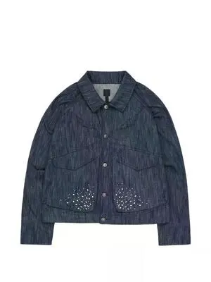 _J.L - A.L_ Mantle Rhinestone-embellished Denim Jacket