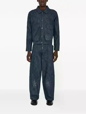 _J.L - A.L_ Mantle Rhinestone-embellished Denim Jacket