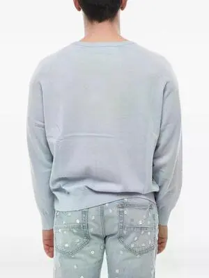 DUNST Logo-embroidered V-neck Sweater