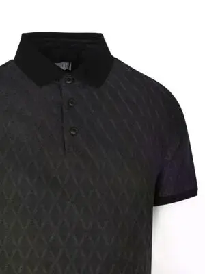 Pal Zileri Diamond-pattern Short-sleeve Polo Shirt