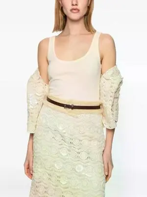 MARCCAIN Scoop-neck Ribbed Top