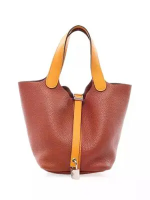 Hermès 2017 Picotin Lock Touch Pm Handbag - Brown