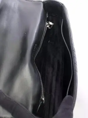 Prada 2010s Diagram Chain Shoulder Bag - Black