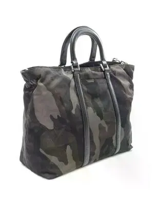 Prada Camouflage Print Handbag - Green