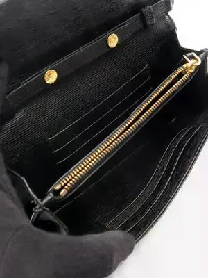 Prada 2010s Triangle Logo Shoulder Wallet