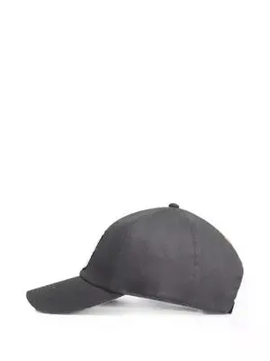 Moncler Cotton Gabardine Baseball Cap - Grey