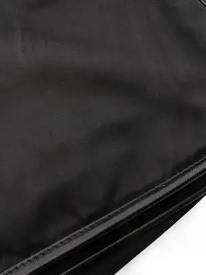 Prada Buckle Shoulder Bag - Black