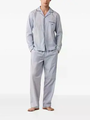HACKETT LONDON Striped Cotton Pajamas