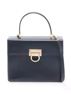 FERRAGAMO 2010s Gancini Handbag - Blue